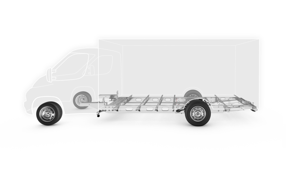 AL-KO commercial vehicle chassis for Fiat Ducato, Peugeot Boxer,